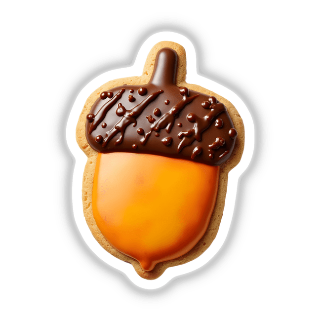 Acorn Shaped Cookie Stickers or Digital Art | Decal Venue