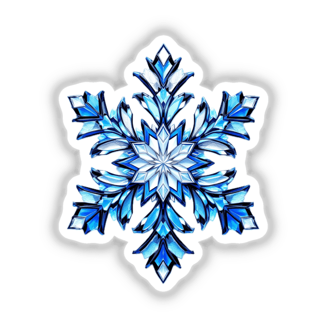 Snowflake Stained Glass Stickers - Decal Venue