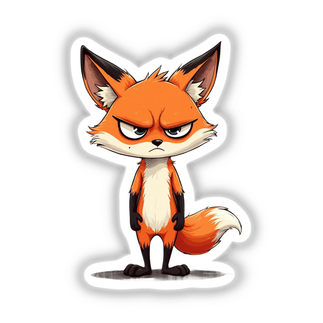 Angry Fox Cartoon Stickers and Art | Decal Venue