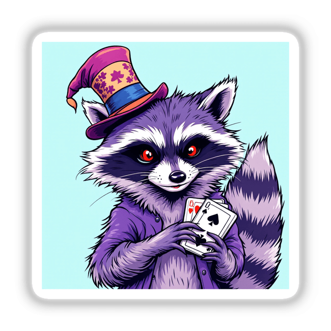 Magician Raccoon Stickers and Art at Decal Venue