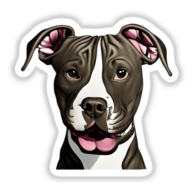 Decal Venue Smiling Pittie Pitbull Stickers and Art