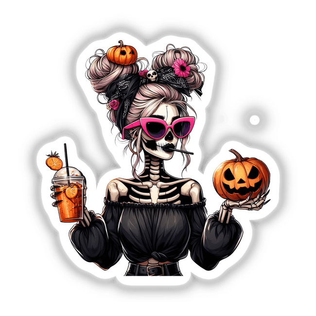 Boujee Skeleton Mama Stickers or Digital Art - Decal Venue