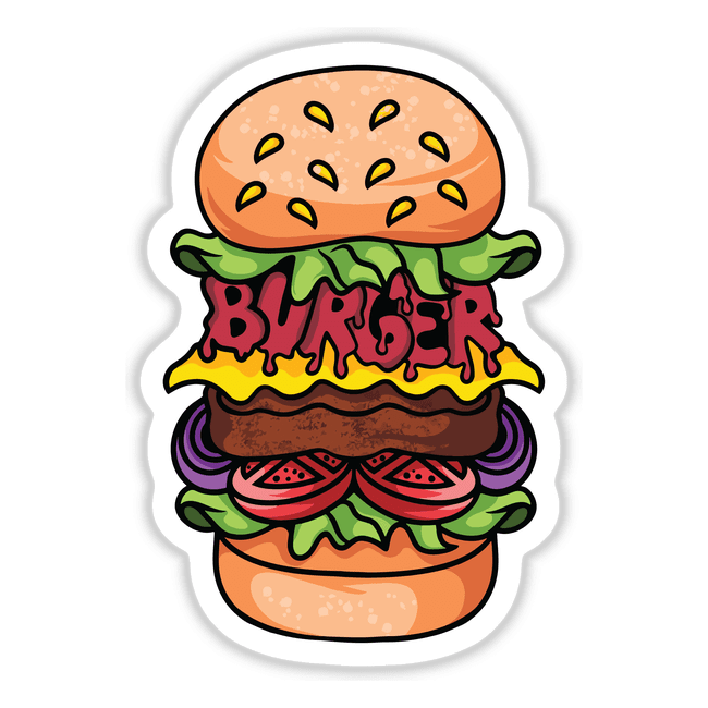 Cheeseburger Art Stickers & Prints – Decal Venue