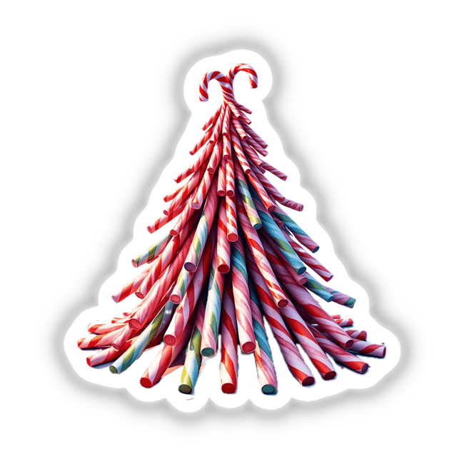 Christmas Candy Cane Stickers & Art | Decal Venue