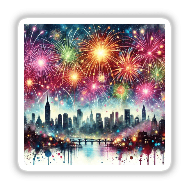 New Year’s Sparkle Fireworks Art - Decal Venue