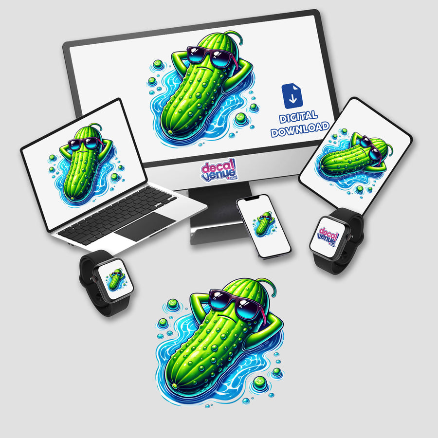 Cool as a Cucumber Stickers by DecalVenue – Decal Venue