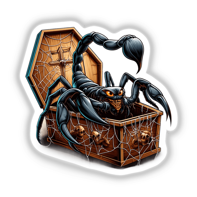 Creepy Halloween Scorpion Sticker & Digital Art | Decal Venue