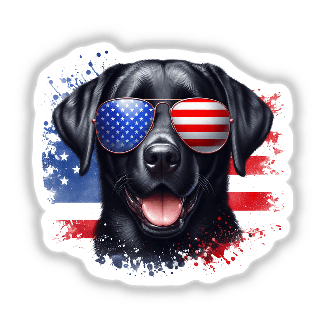 Patriotic Black Lab Sticker Pack | Decal Venue