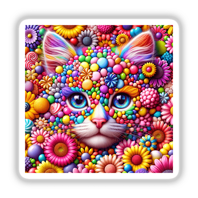 Adorable Candy Cat Stickers | PanzeeArt – Decal Venue