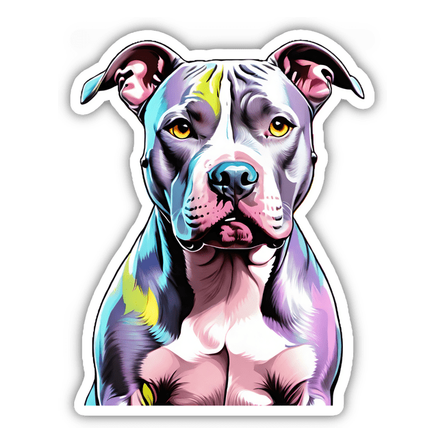 Lavender Infused Pitbull Stickers | Decal Venue