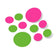 Polka Dot Wall Decals - Hot Pink & Lime Green – Decal Venue