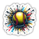 Softball Paint Splash Sticker Pack | Decal Venue