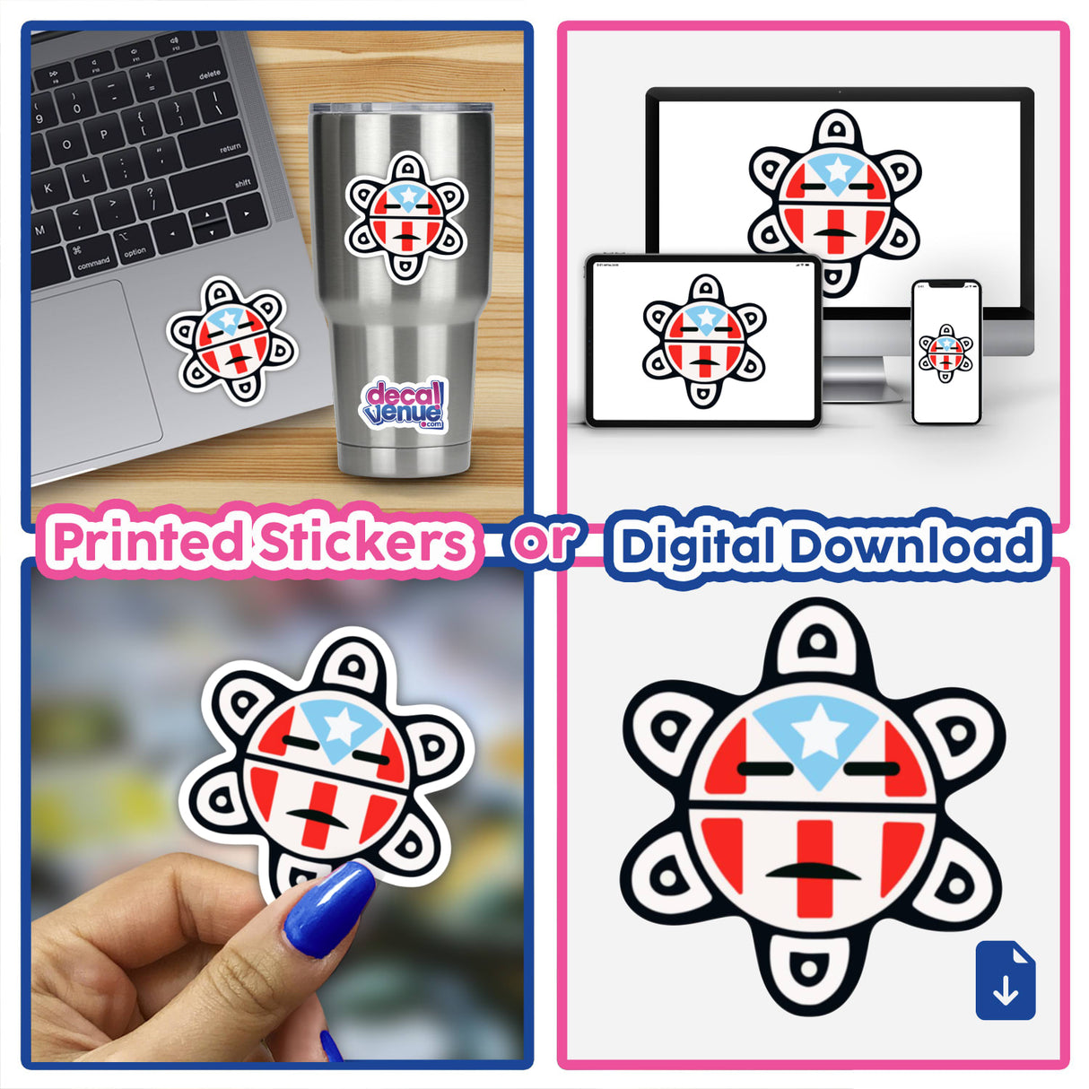 Vibrant Sol Taino Sun Puerto Rico Flag Stickers | Rafy's Decals – Decal ... Vibrant Sol Taino Sun Puerto Rico Flag Stickers | Rafy's Decals – Decal ...
