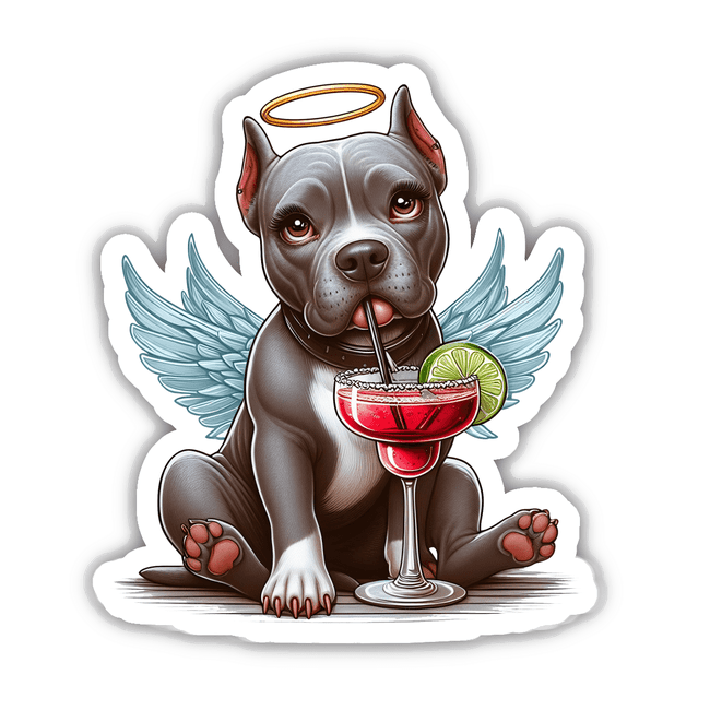 Pitbull Angel Dog Sticker Pack | Decal Venue