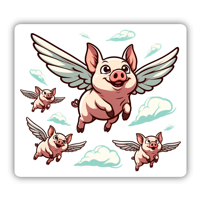 Pigs Flying Sticker Pack | Ella Designz – Decal Venue