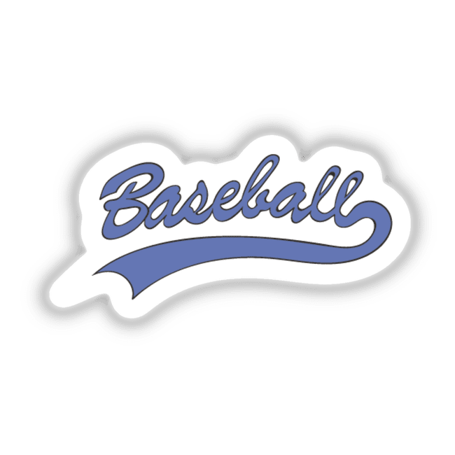 Stylish Baseball Cursive Lettering | Decal Venue